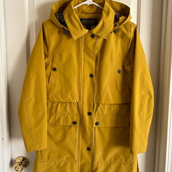 Pendleton | Jackets & Coats | Pendleton Yellow Utility Jacket With Hood ...